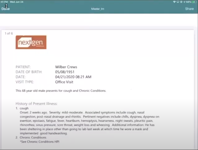 NextGen Mobile – Reduces Burden and Improves Physician EHR Experience